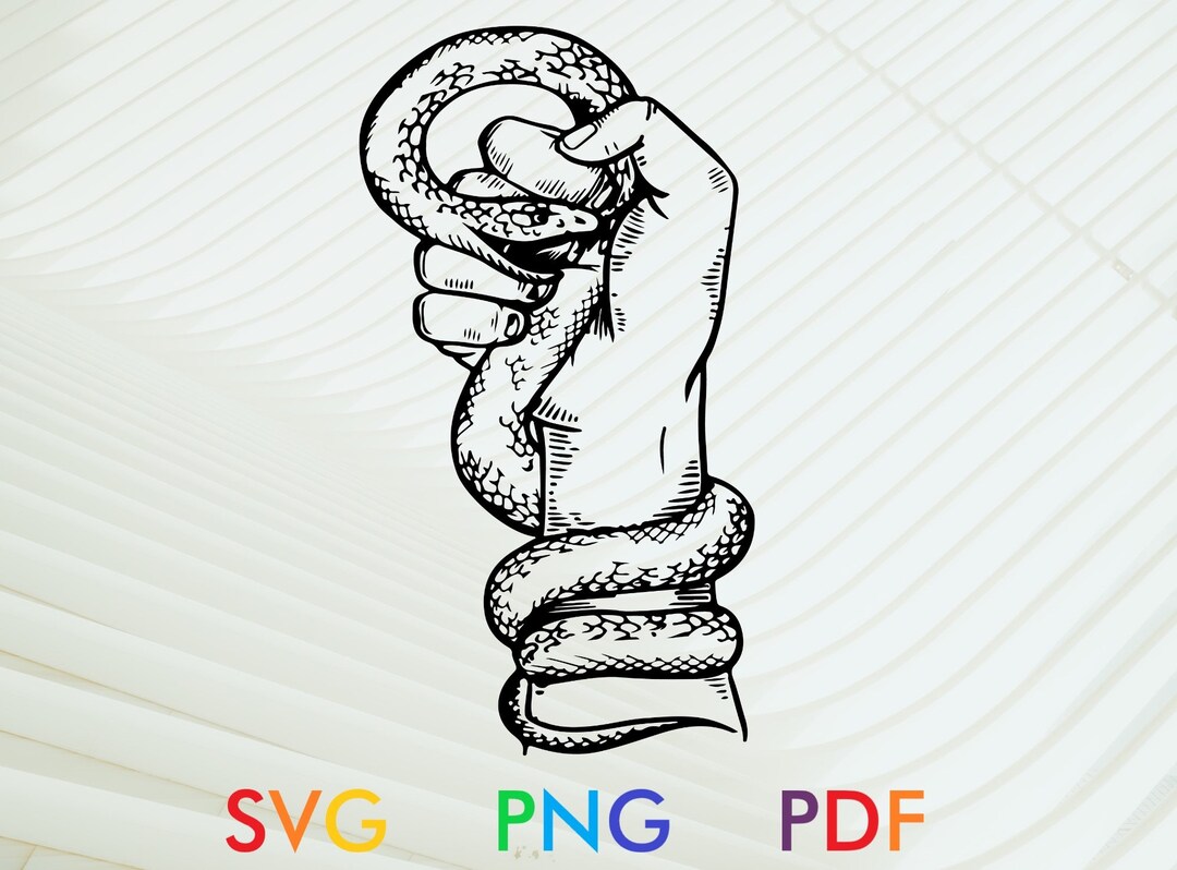 Snake Svg, Snake Png, Snake Pdf, Hand With Snake Svg, Hand With Snake ...
