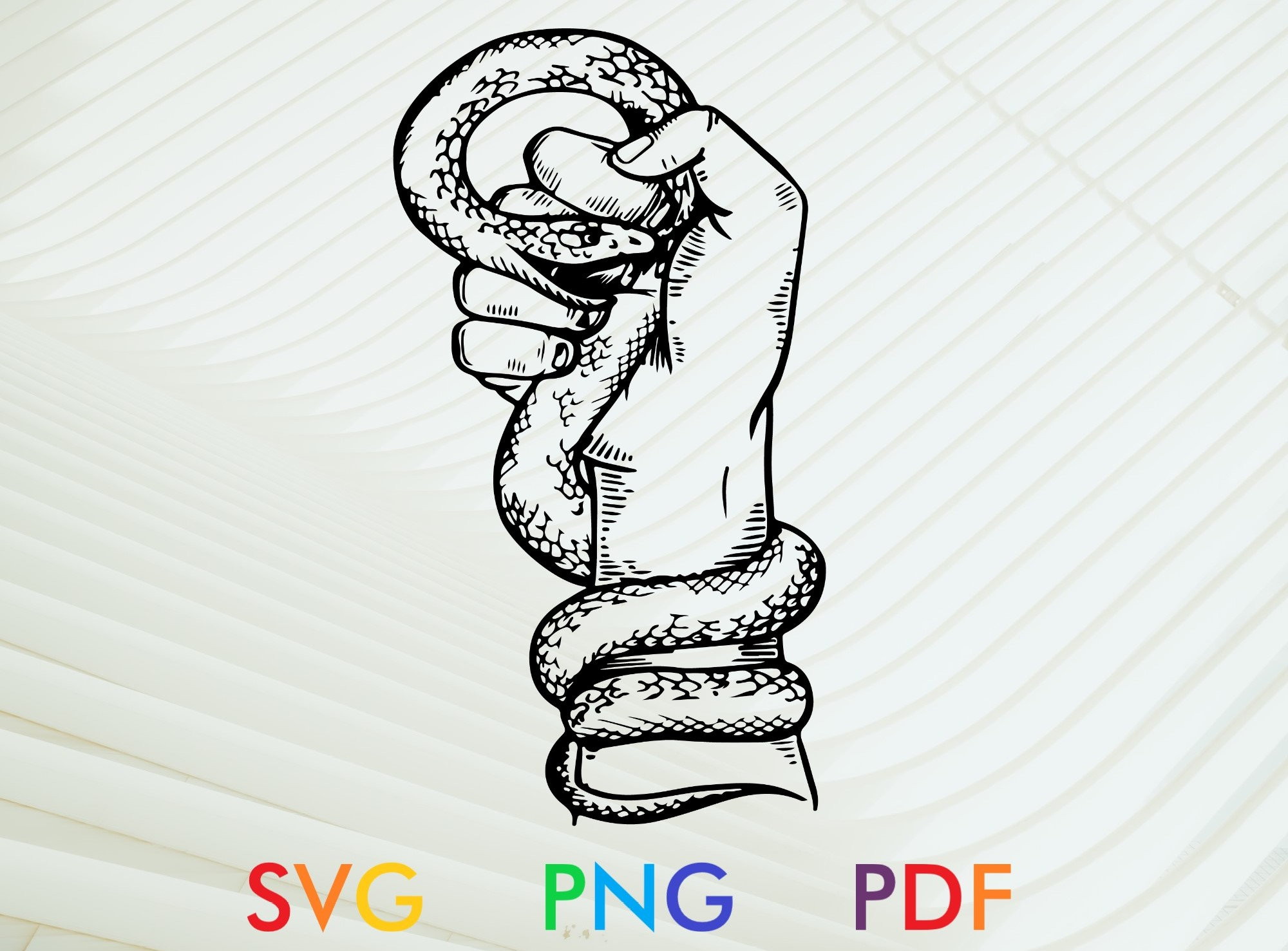 Snake Svg, Snake Png, Snake Pdf, Hand With Snake Svg, Hand With Snake ...