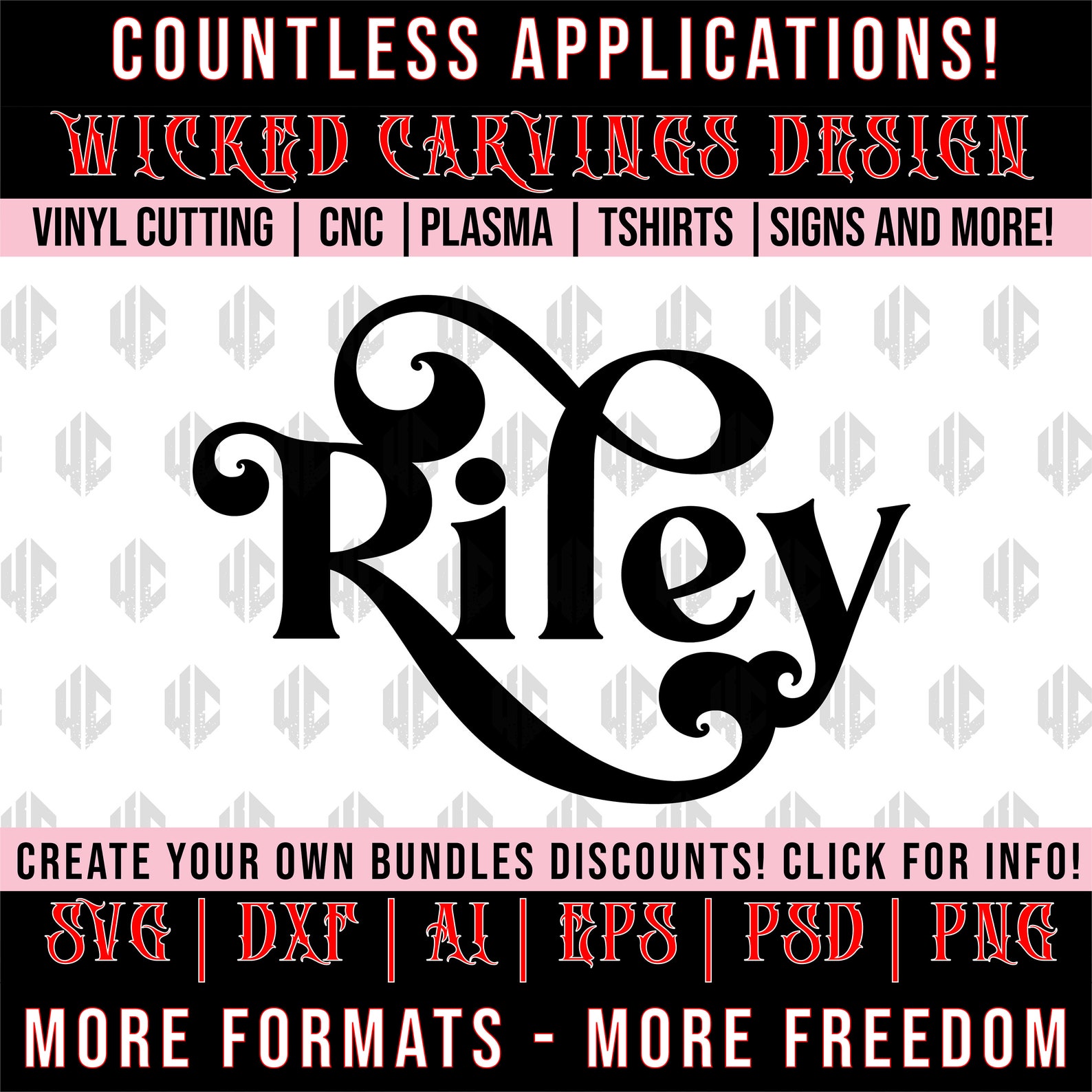 Riley Girl Baby Infant Name SVG Dxf Vector Diy Image Cut File Vinyl ...