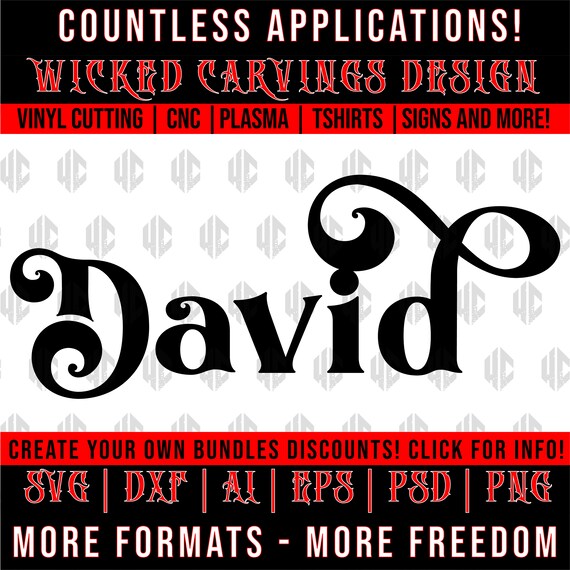 David Boy Baby Infant Name SVG Dxf Vector Diy Image Cut File | Etsy