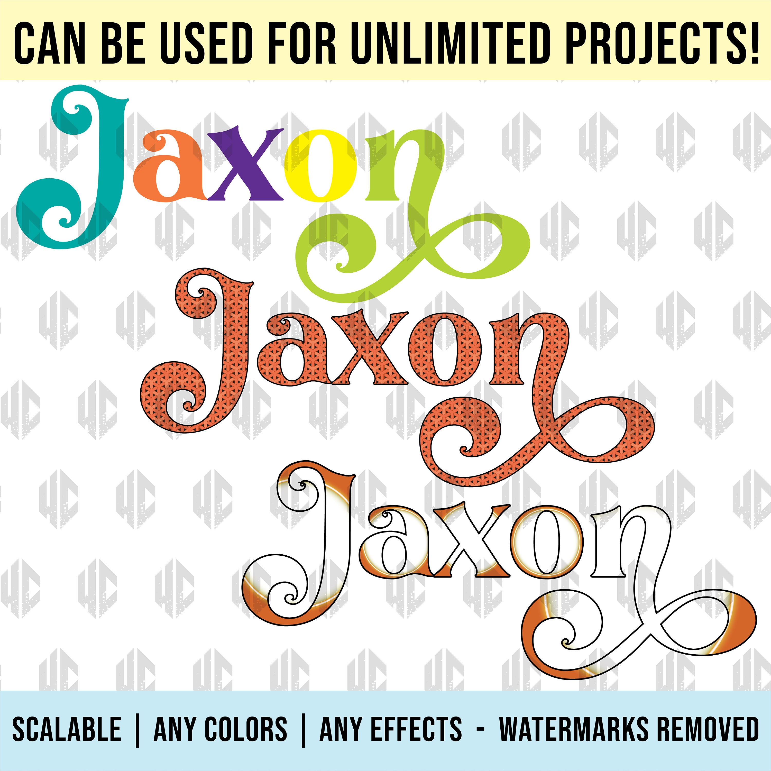 Jaxon Boy Baby Infant Name SVG Dxf Vector Diy Image Cut File Vinyl ...