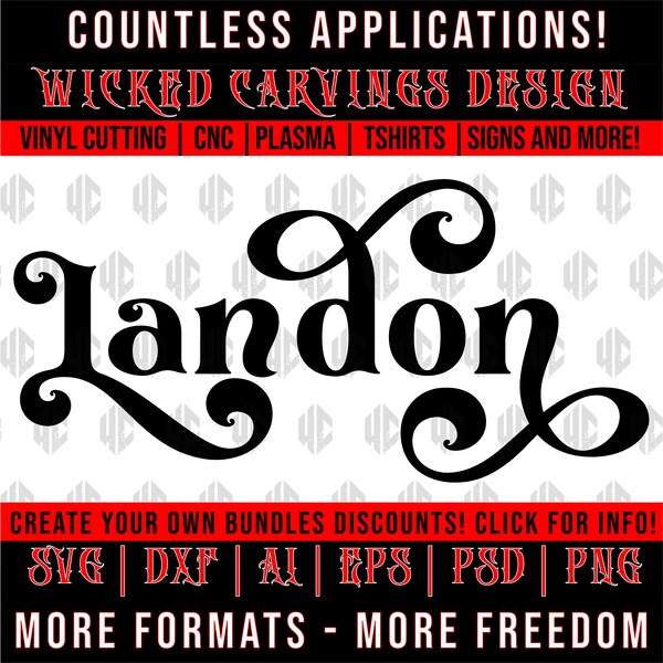 Landon Svg - Etsy