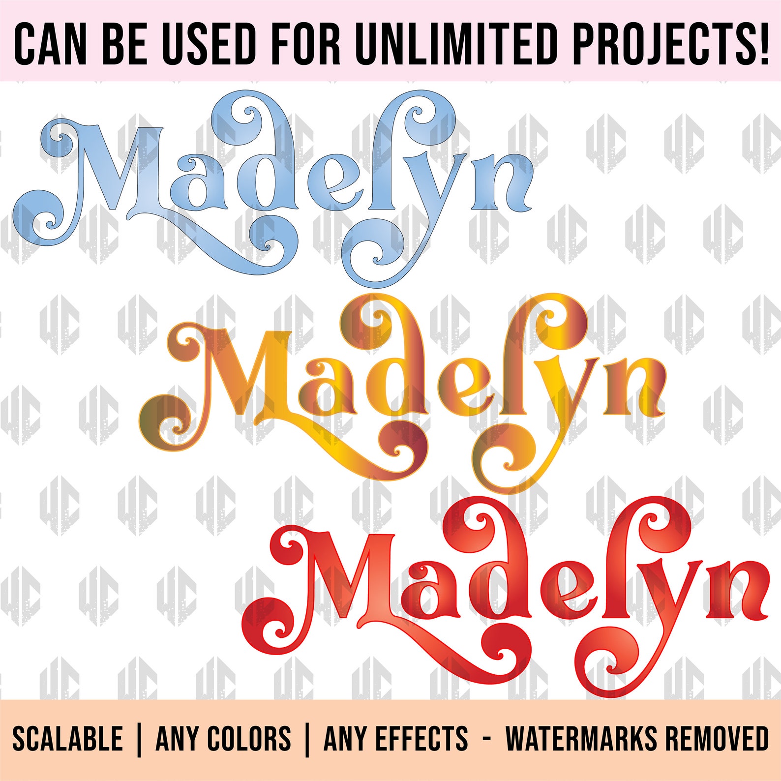 Madelyn Girl Baby Infant Name SVG Dxf Vector Diy Image Cut File Vinyl ...