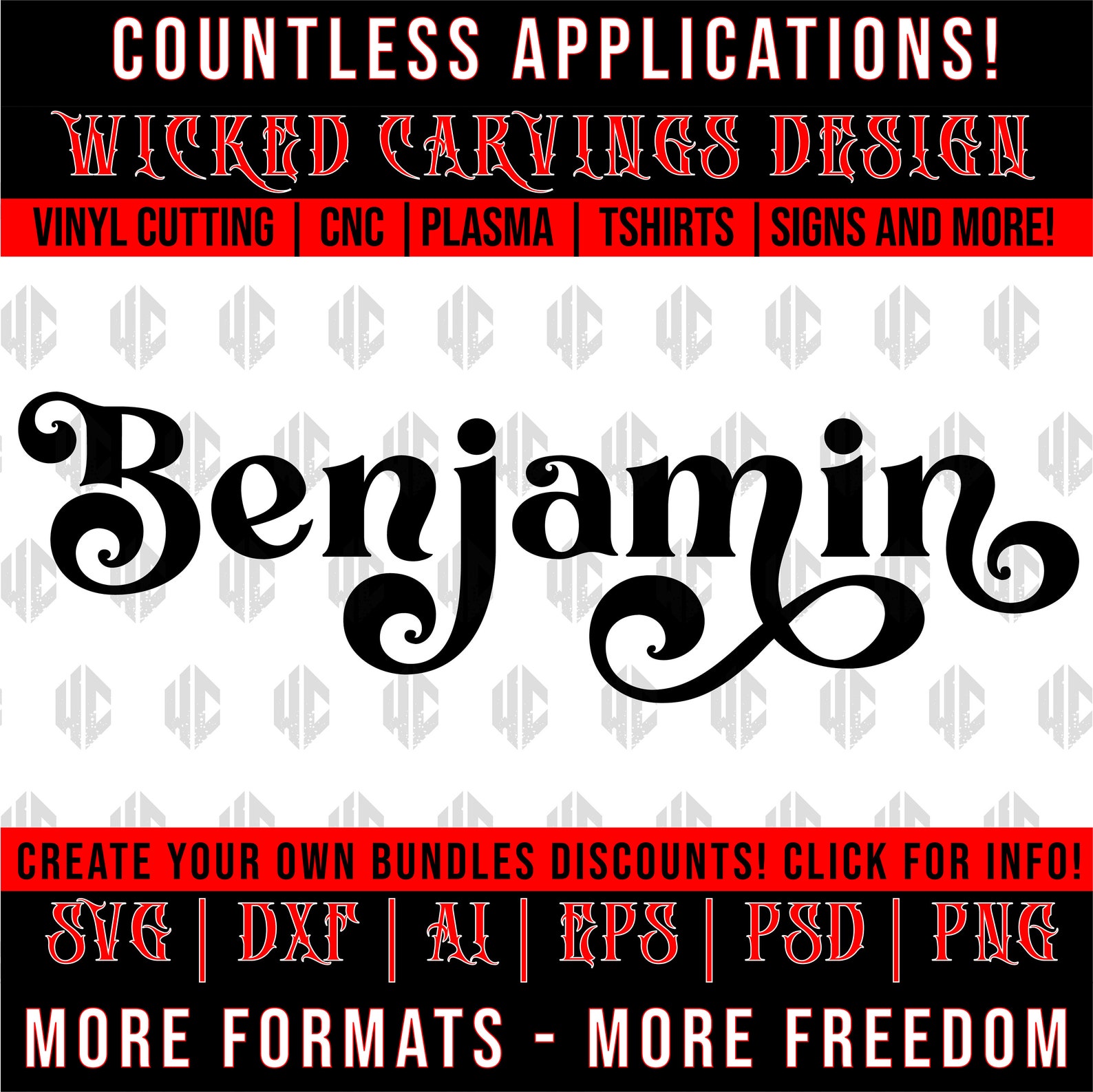 Benjamin Boy Baby Infant Name SVG Dxf Vector Diy Image Cut - Etsy UK