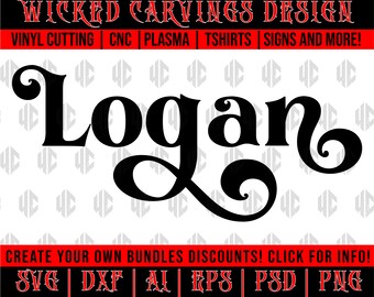 Baby Boy Name Logan Svg - Etsy
