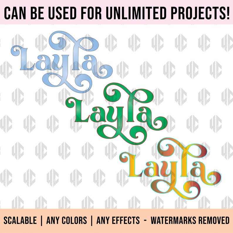 Layla Girl Baby Infant Name SVG Dxf Vector Diy Image Cut File Vinyl ...