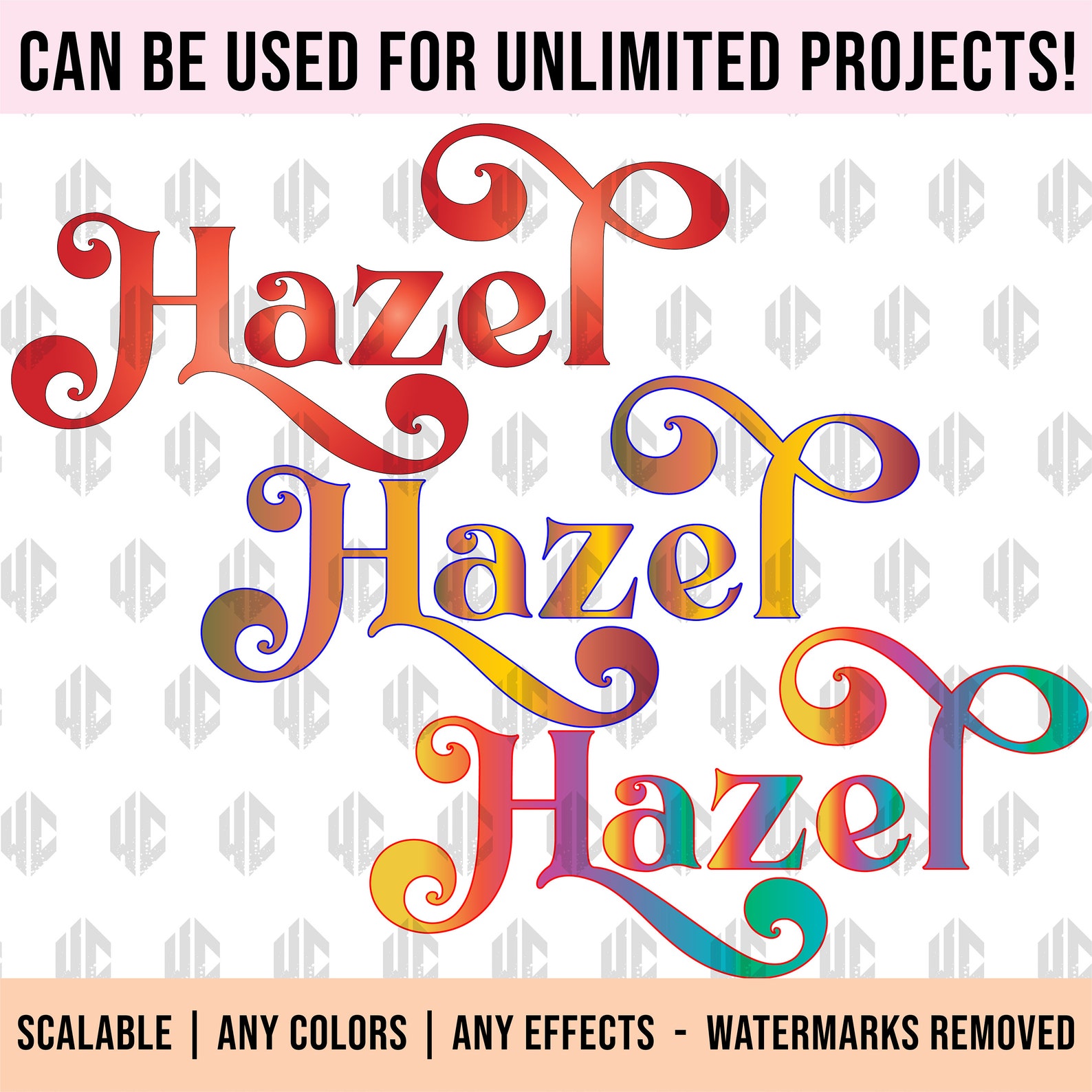 Hazel Girl Baby Infant Name SVG Dxf Vector Diy Image Cut File Vinyl ...