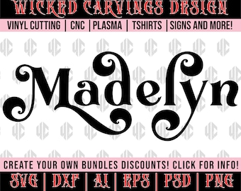 Madelyn svg - Etsy España