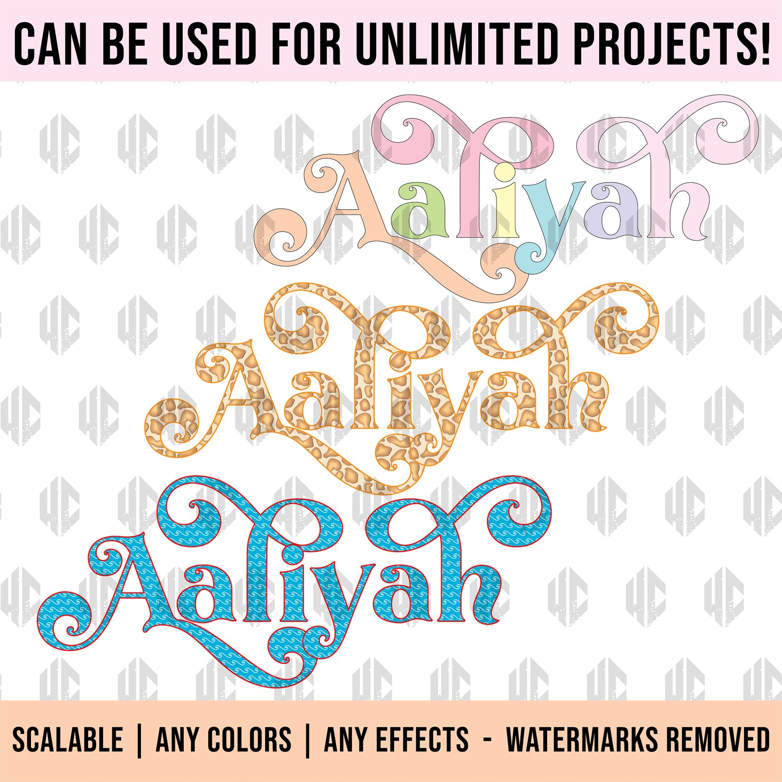 Aaliyah Girl Baby Infant Name SVG Dxf Vector Diy Image Cut File Vinyl ...