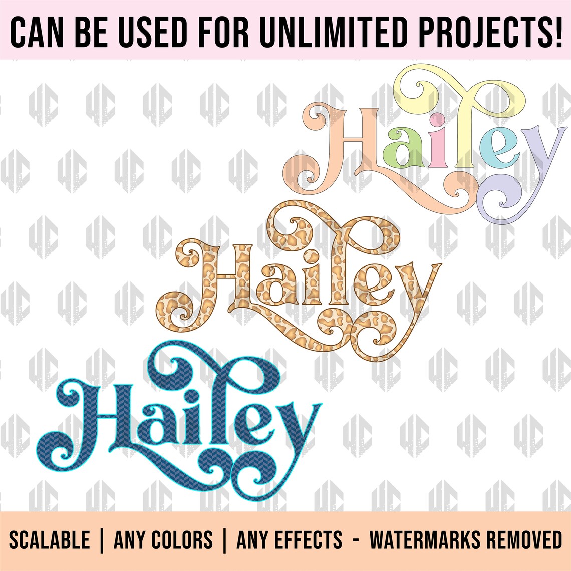 Hailey Girl Baby Infant Name SVG Dxf Vector Diy Image Cut File Vinyl ...