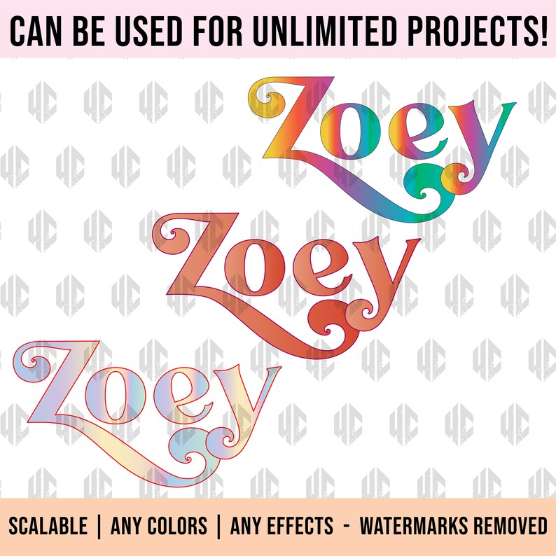 Zoey Girl Baby Infant Name SVG Dxf Vector Diy Image Cut File Vinyl ...