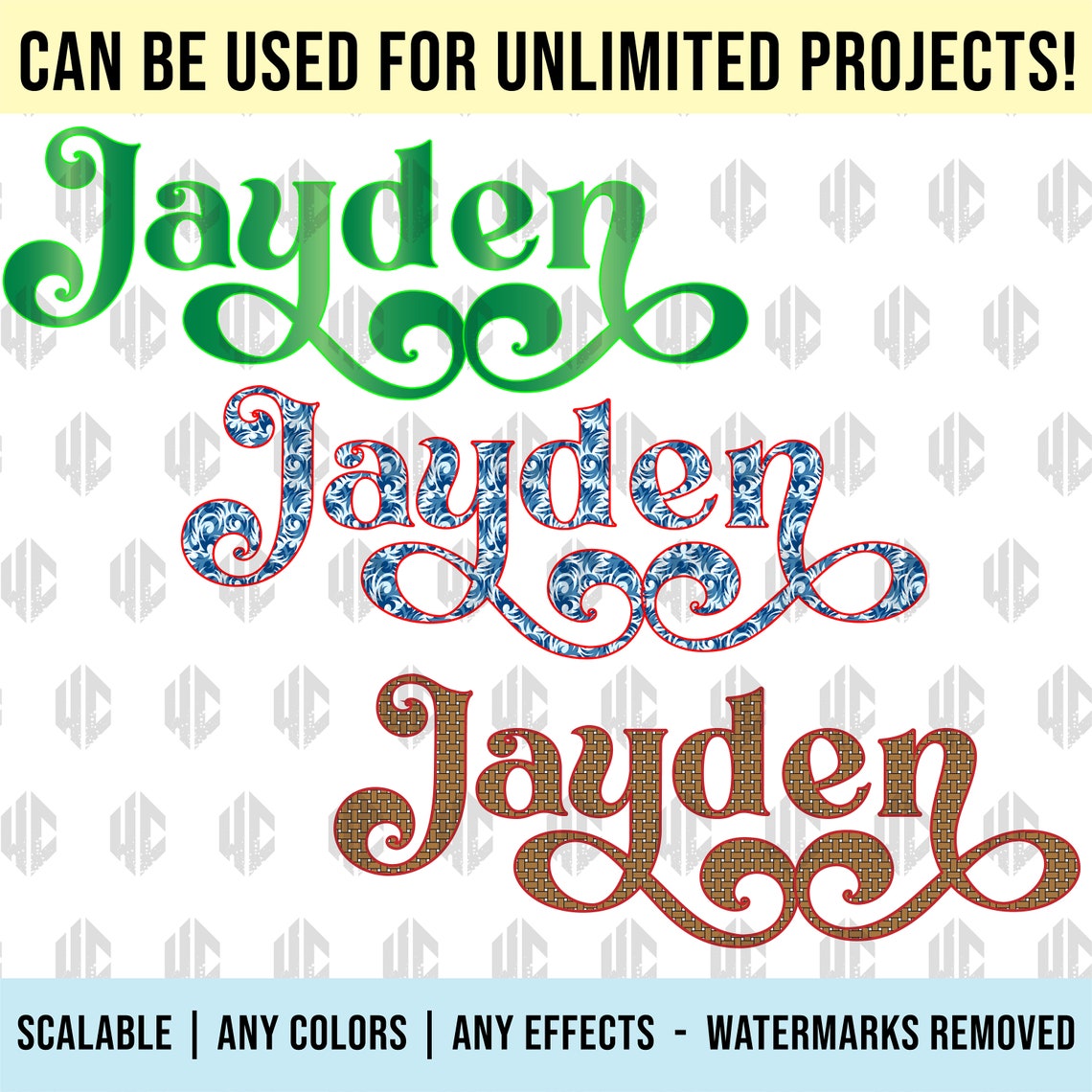 Jayden Boy Baby Infant Name SVG Dxf Vector Diy Image Cut File Vinyl ...