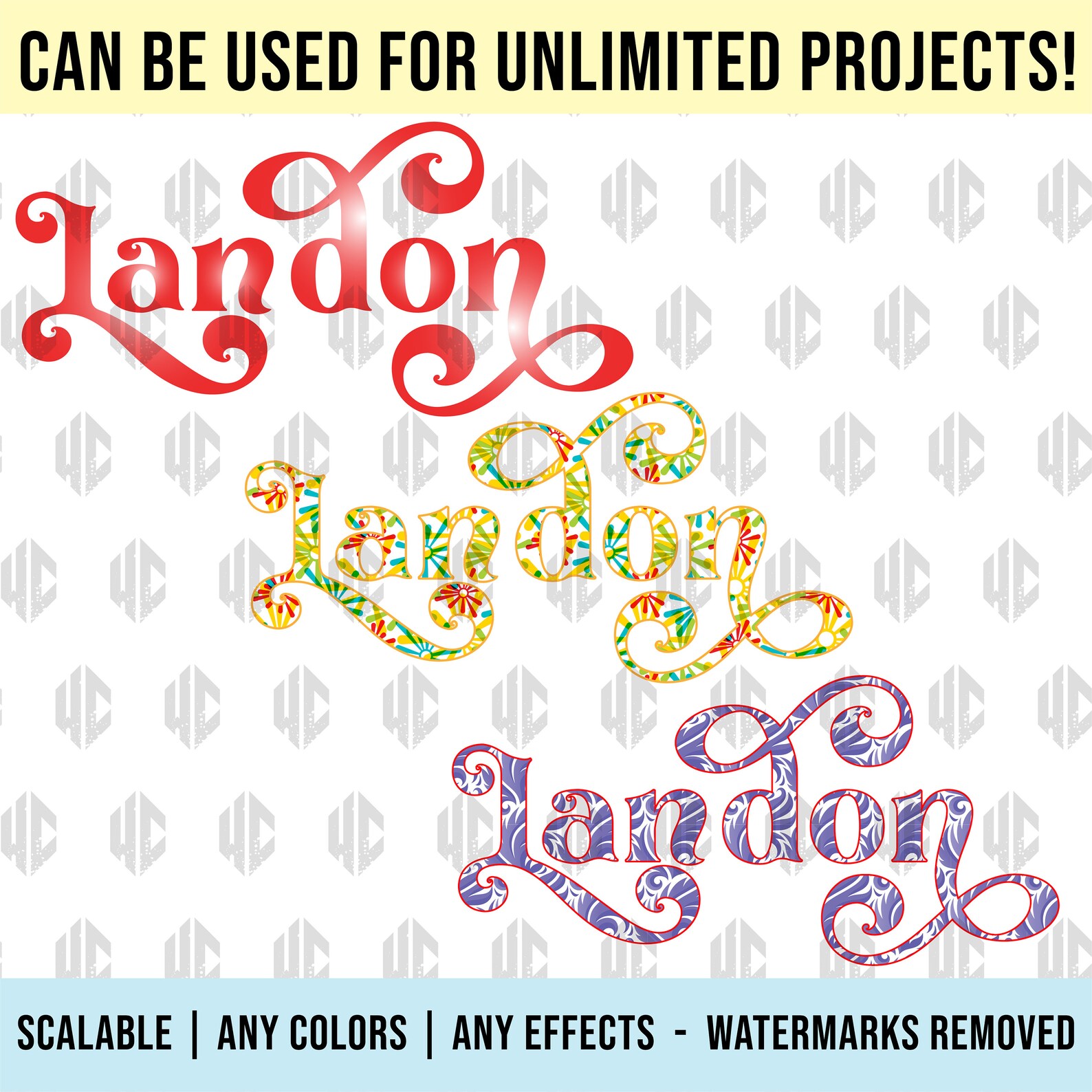 Landon Boy Baby Infant Name SVG Dxf Vector Diy Image Cut File Vinyl ...