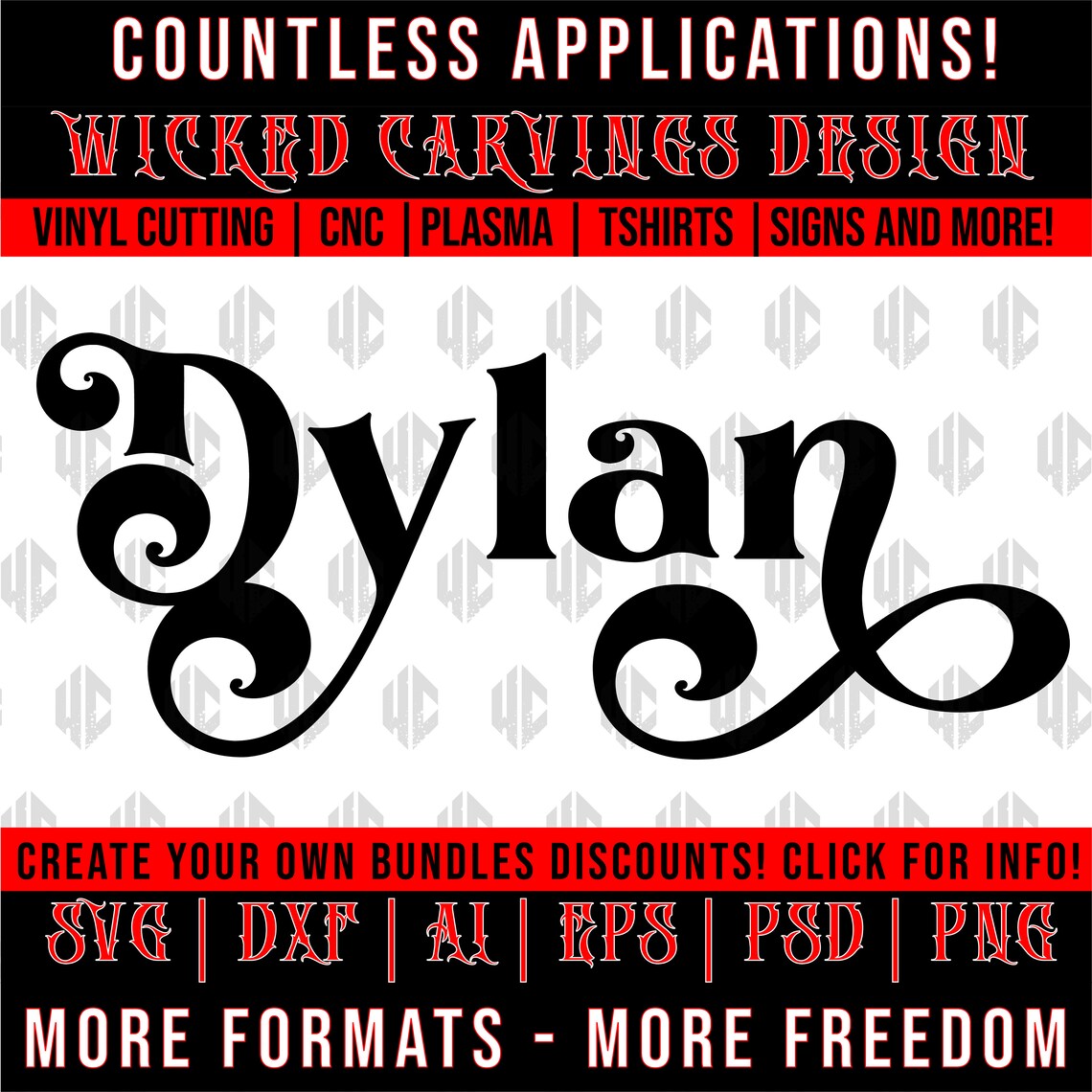 Dylan Boy Baby Infant Name SVG Dxf Vector Diy Image Cut File Vinyl ...