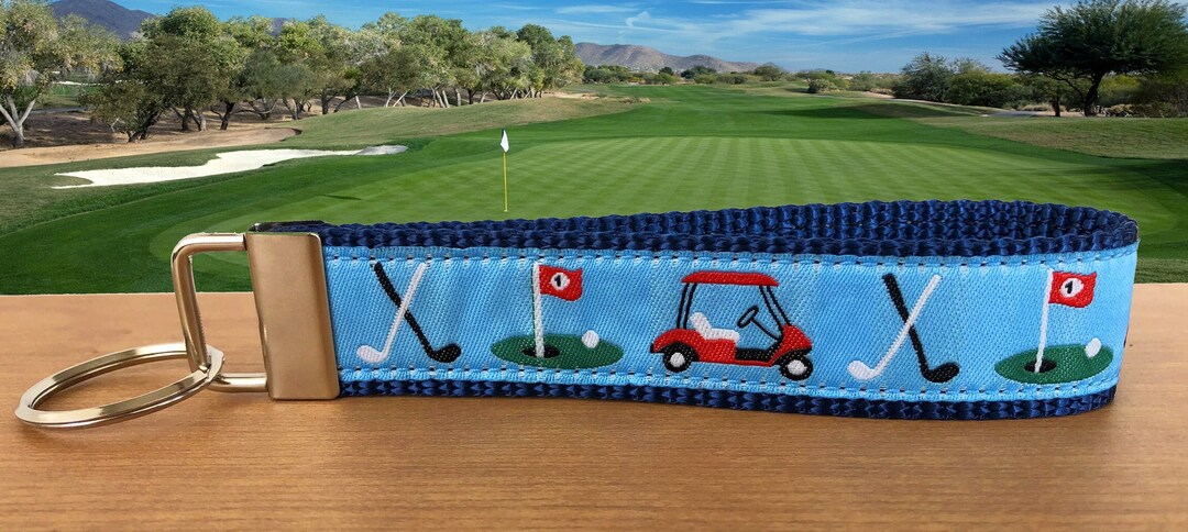 Golf Pattern Key Fob - Etsy