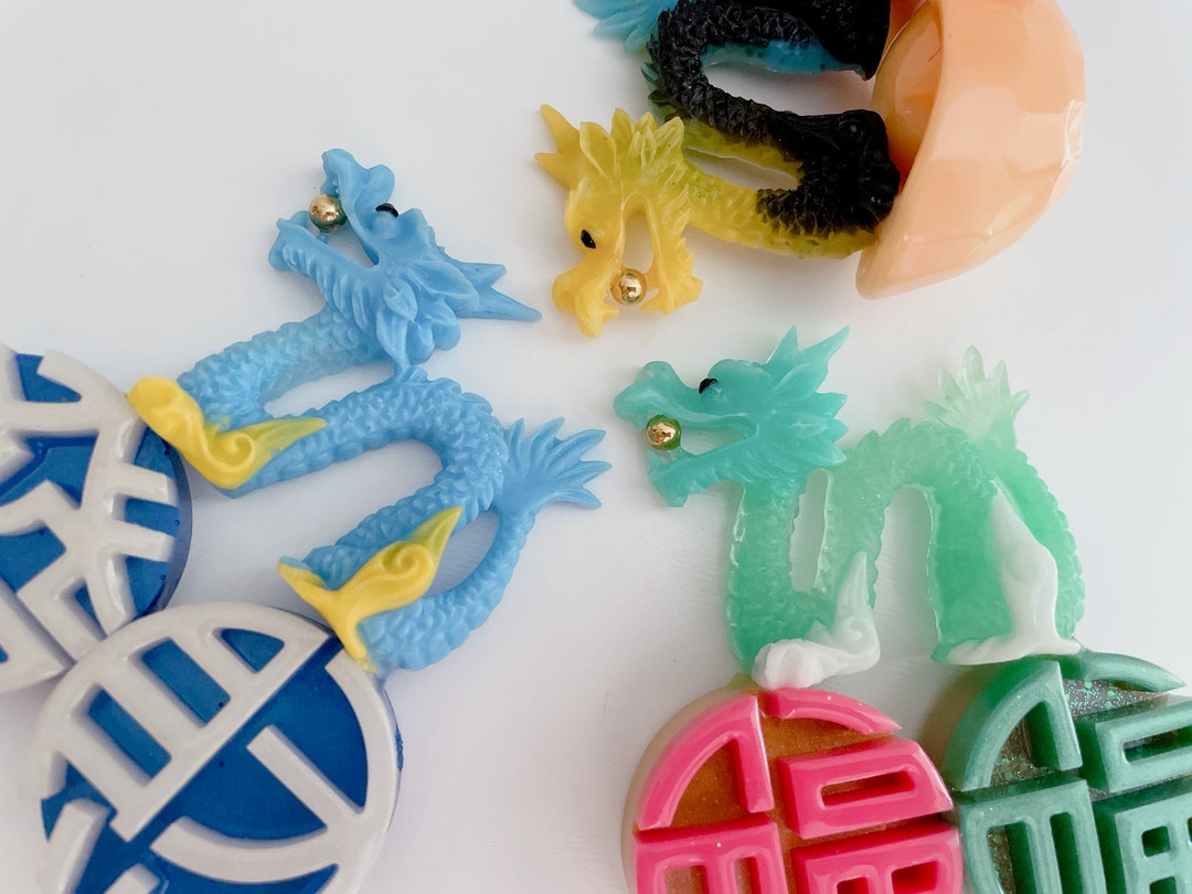 Good Fortune Dragon, Good Wealth Dragon, Prosperity Dragon, Resin ...