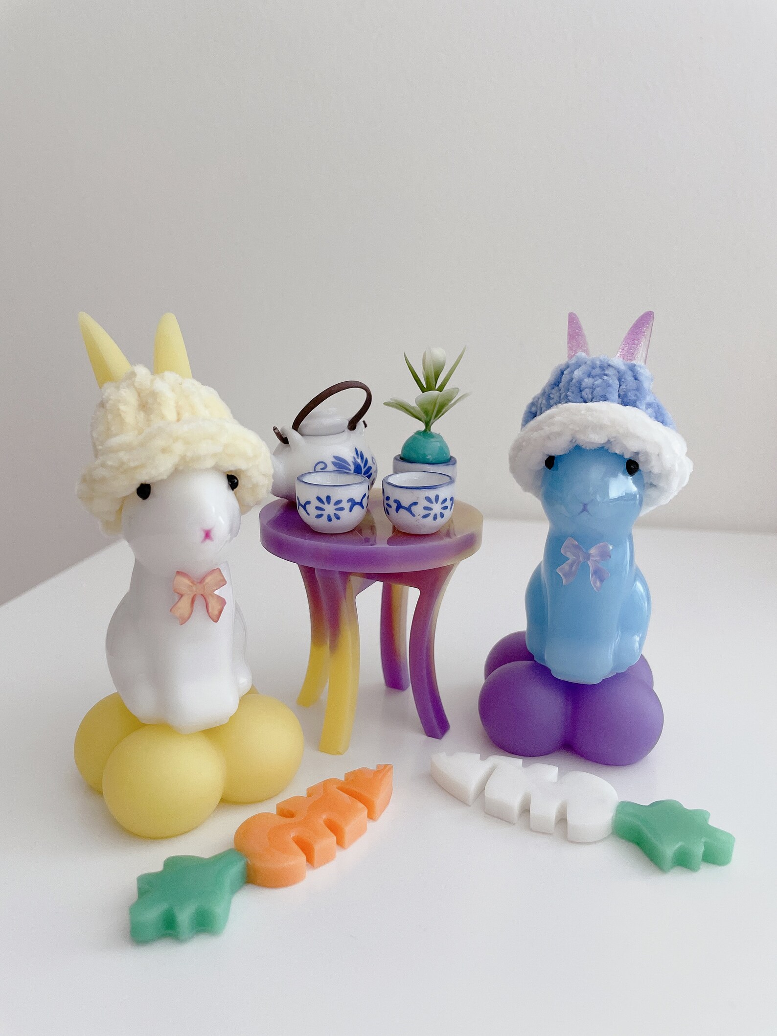 Tea Time Bunny High Tea Rabbit Resin Bunny Resin Rabbit - Etsy