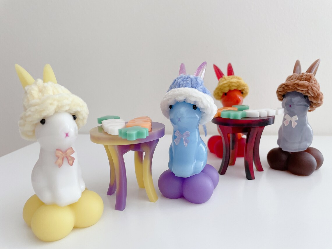 Tea Time Bunny High Tea Rabbit Resin Bunny Resin Rabbit - Etsy