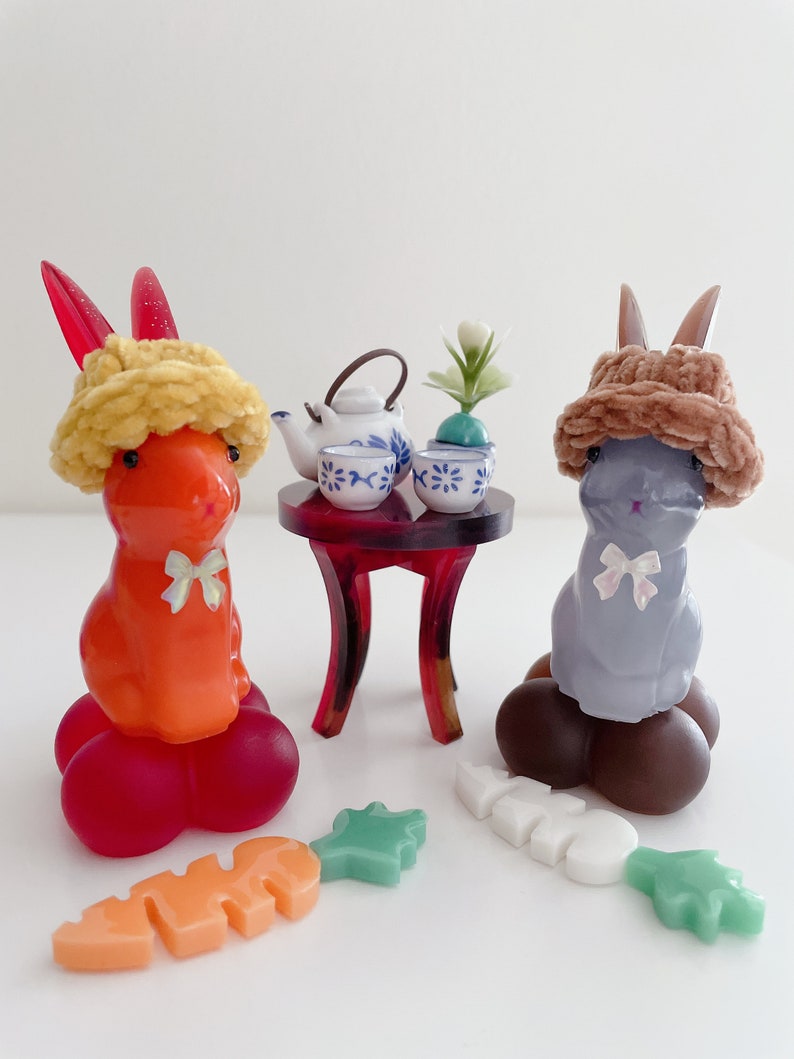 Tea Time Bunny High Tea Rabbit Resin Bunny Resin Rabbit - Etsy