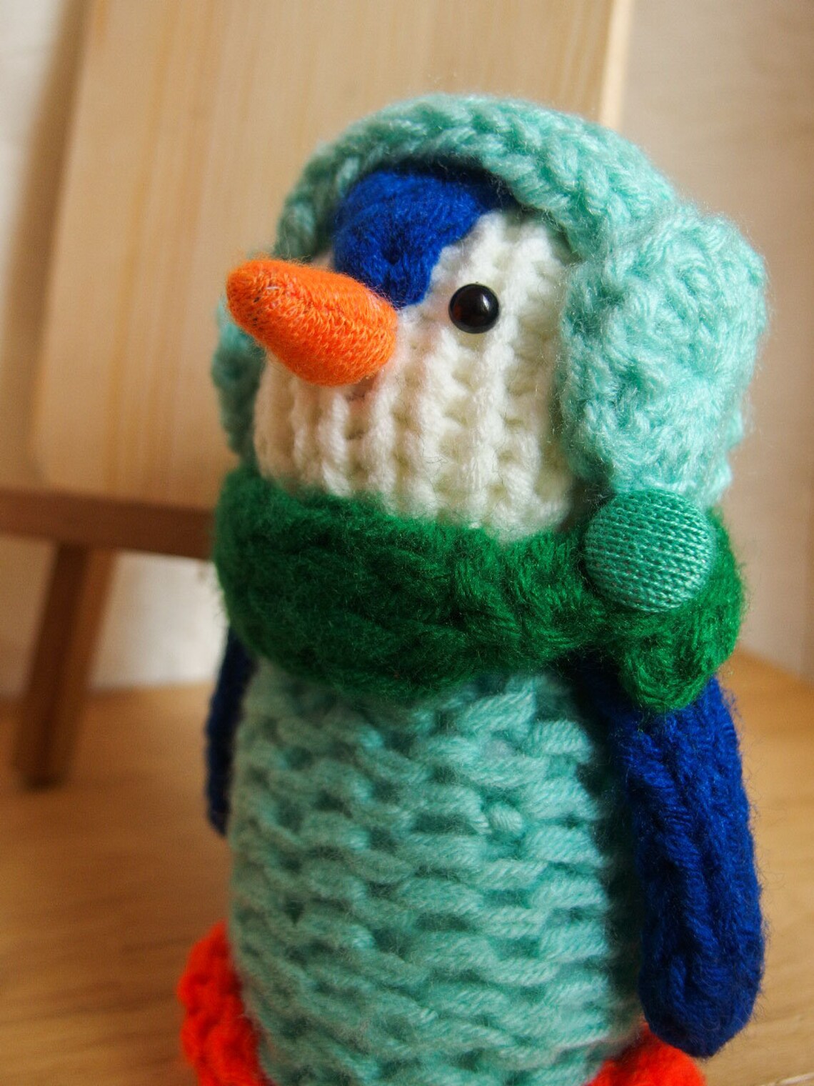 Loom Knit Penguin Stuffed Toy Plush Toy Penguin With - Etsy