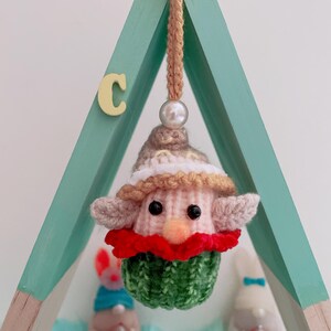 Loom Knit Elf Tag, Crochet Elf Keyring, Elf Keychain, Pouch Elf, Tote ...