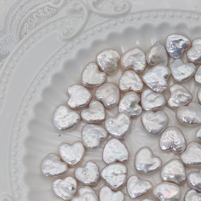 Flat Pearl Beads - Etsy