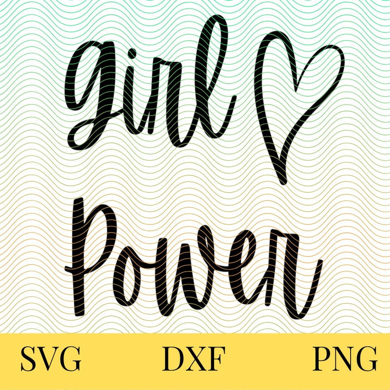 Girl Power SVG DIGITAL Download Png Dxf Svg Girl Power | Etsy