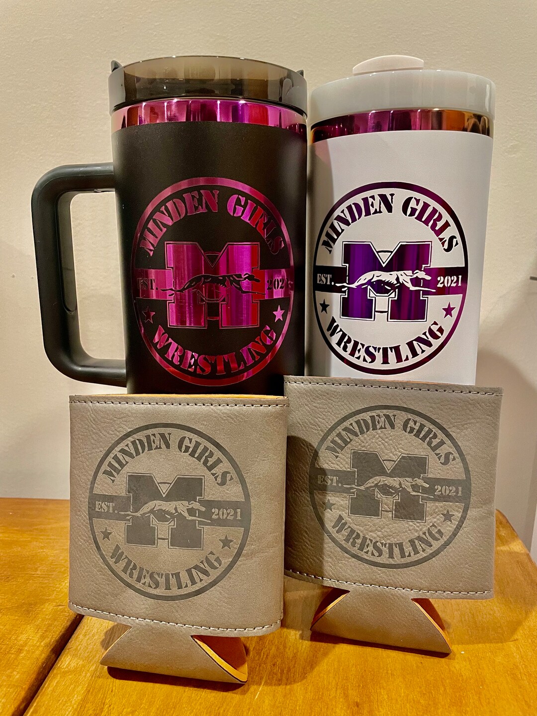 Purple Plated Custom Logo 40oz Tumbler With Handle: Personalized ...