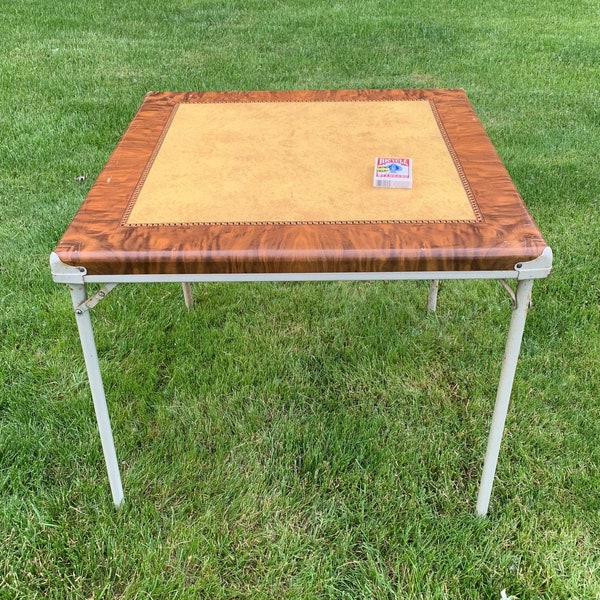 Foldup Vintage Card Table - Etsy