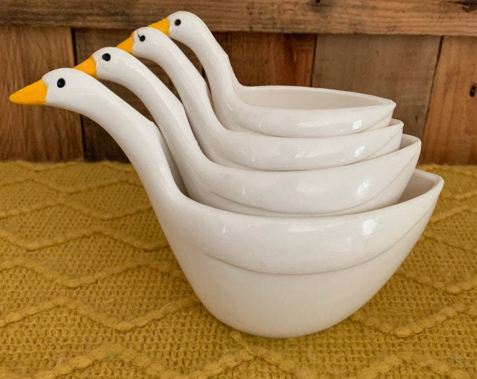 Vintage Geese Stackable Measuring Cups-set of 4 Goose Measuring Cups ...