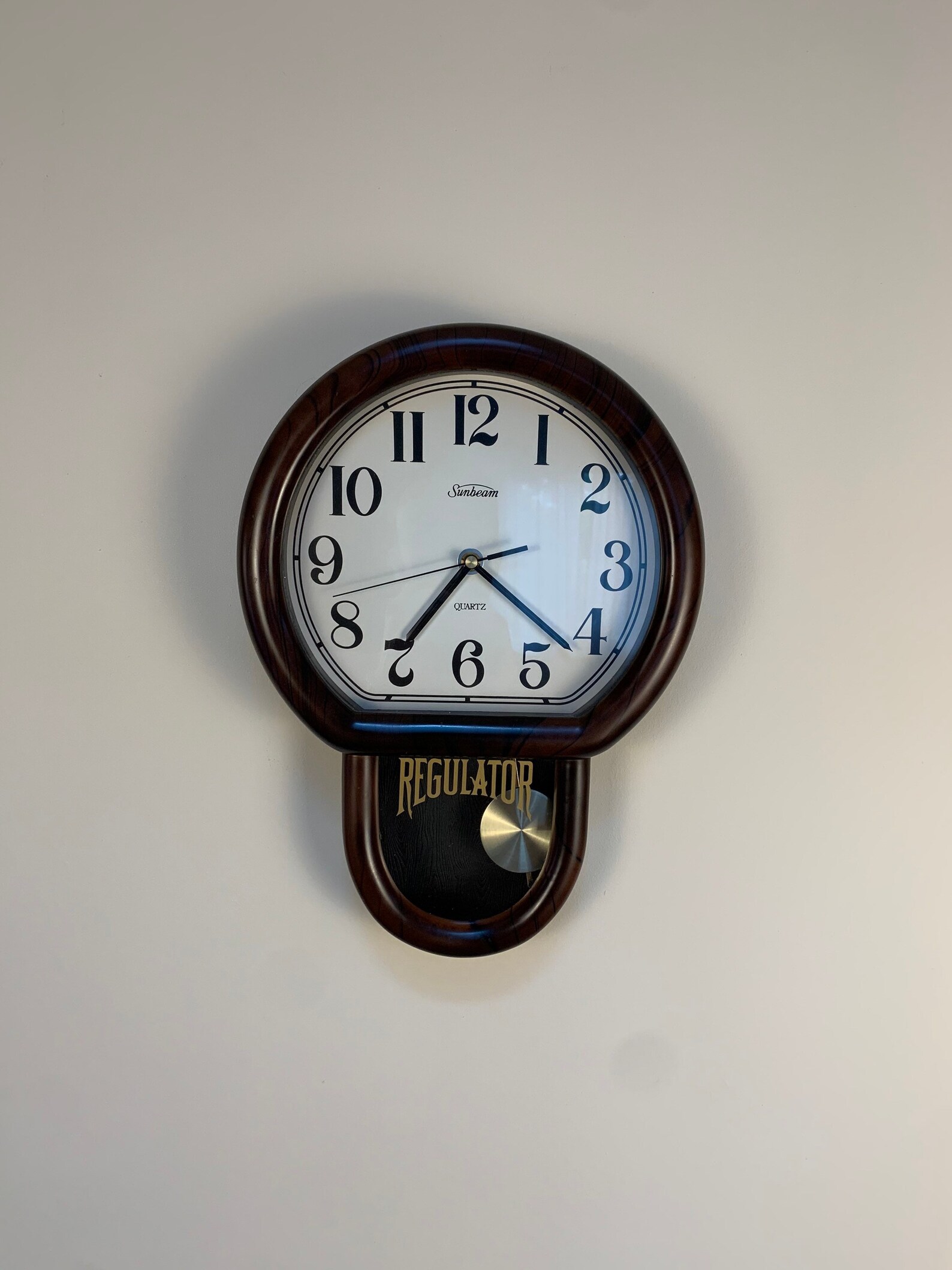 Vintage Sunbeam Regulator Clock-vintage Faux Wood Regulator - Etsy