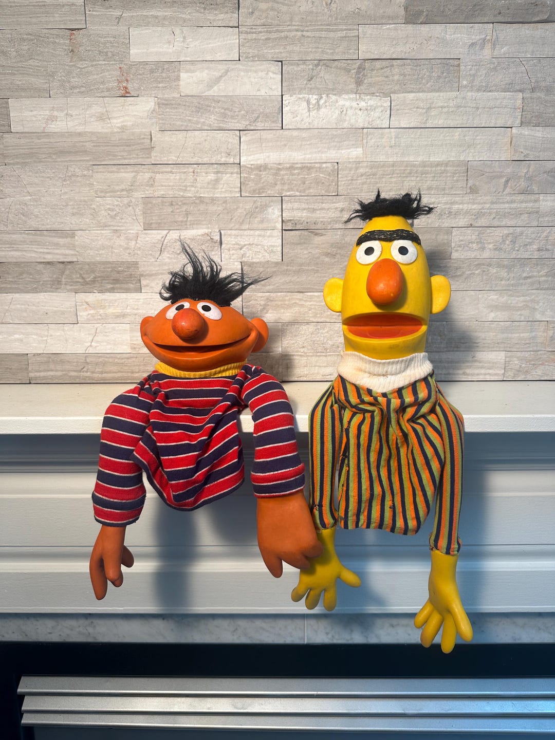 Vintage Bert and Ernie Muppets Hand Puppets (1973) – Jim Henson ...