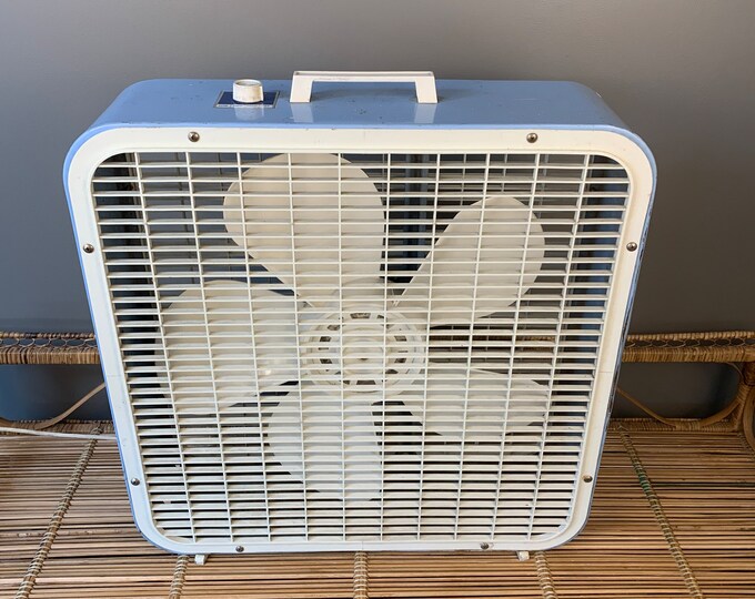 Vintage 50s Lakewood Kmart Box Fan-cleaned & Works-3 Speed-mid Century ...