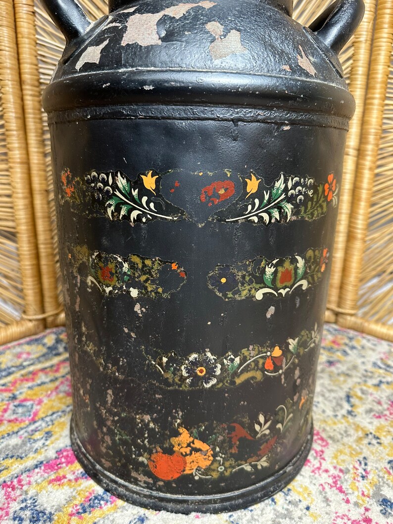 Antique Cast Iron Milk Container-mcm Milking Stool-mayfair - Etsy
