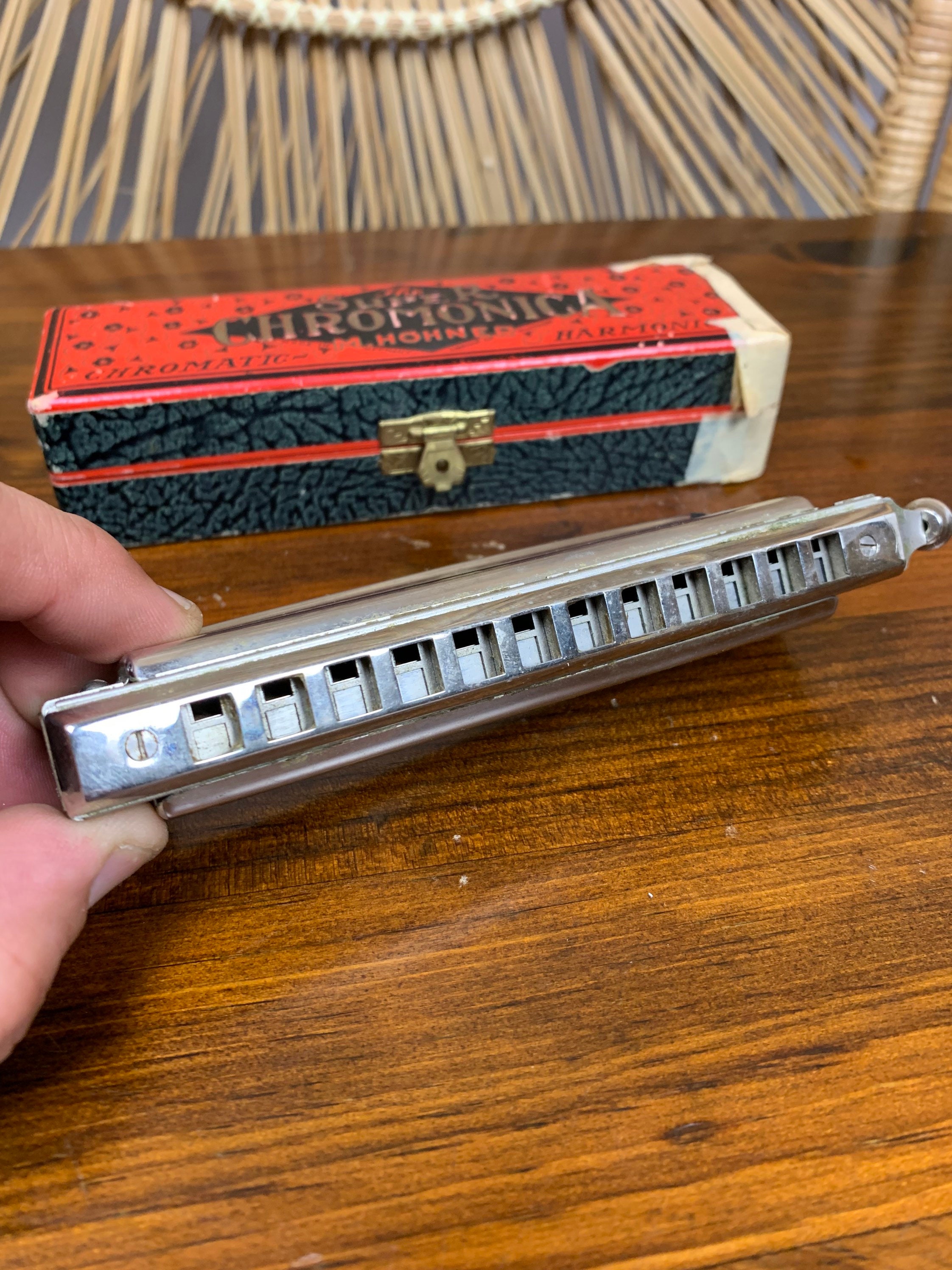 Antique Hohner the Super Chromonica-key of G-chromatic - Etsy