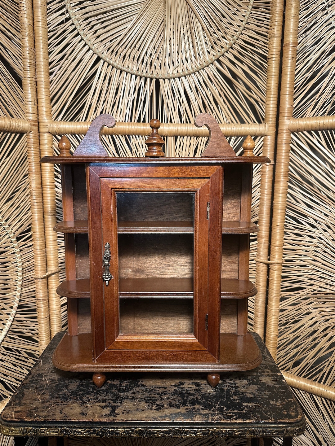 Vintage Curio Cabinet-display Case-mid Century Display Box-mcm ...