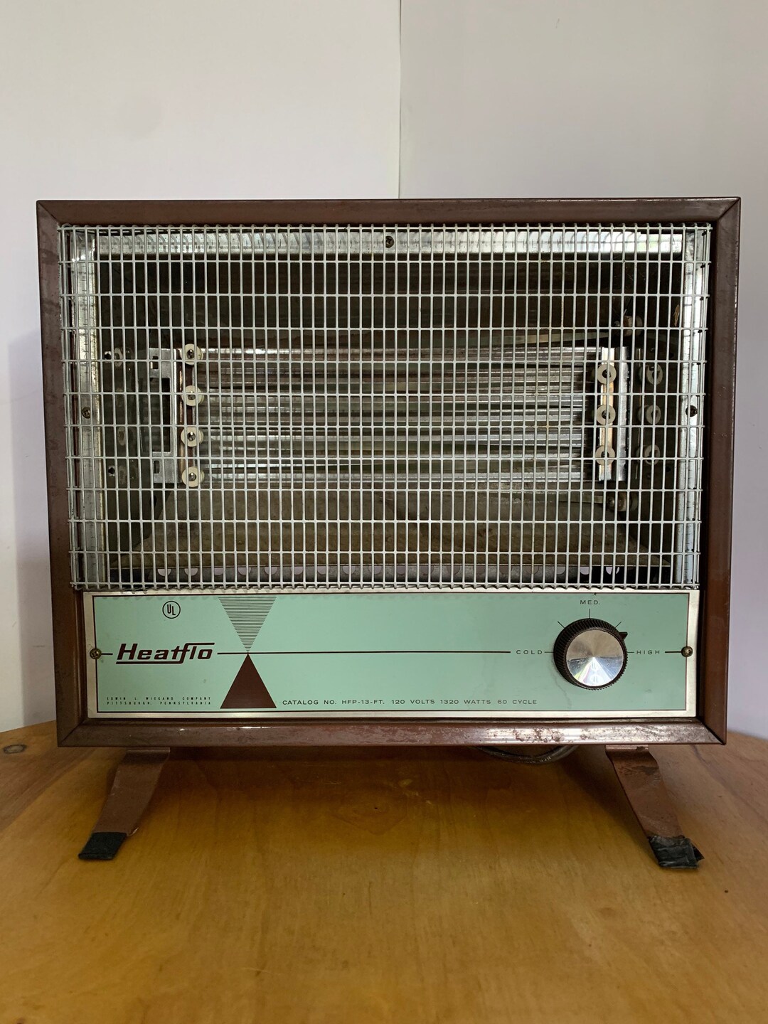Vintage Heatflo Electrical Heater-vintage Table Top Heater-mcm Camping ...