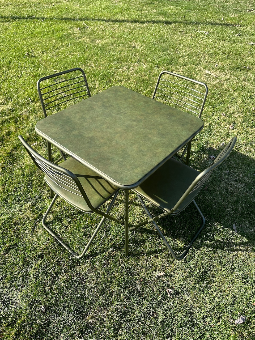 Vintage Folding Table and Chairs-cosco Dining Set-mcm Folding Card ...