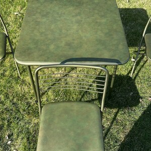 Vintage Folding Table and Chairs-cosco Dining Set-mcm Folding Card ...