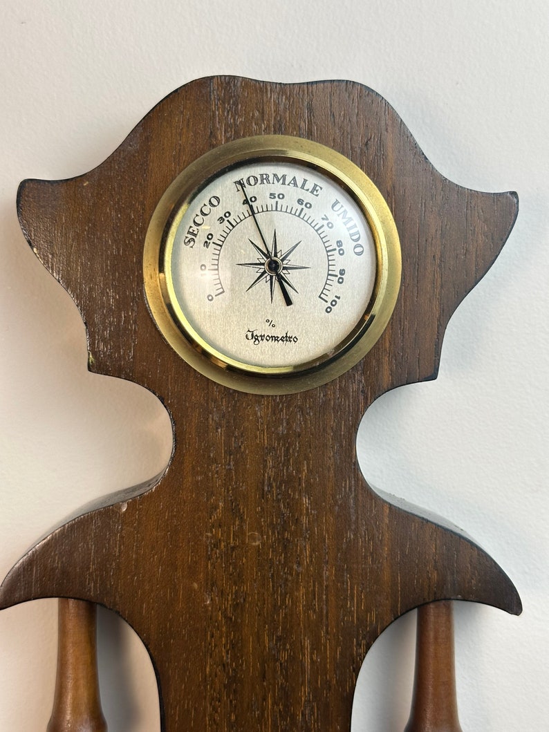 Vintage German Weather Station & Clock-thermometer Barometer - Etsy