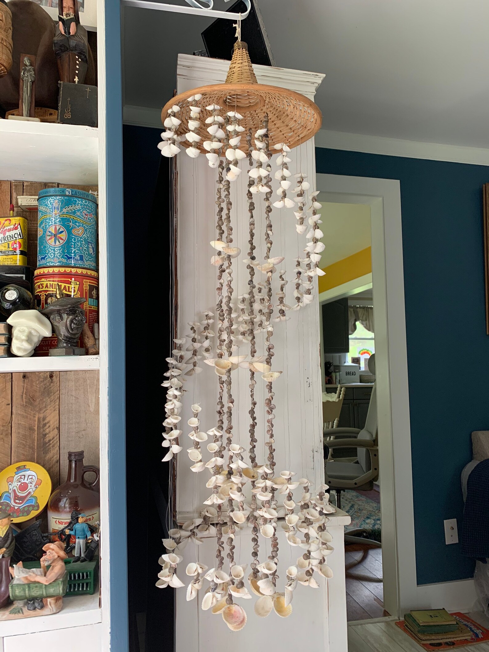 Boho 43 Seashell Chandelier-Boho Seashell Mobile-Seashell | Etsy