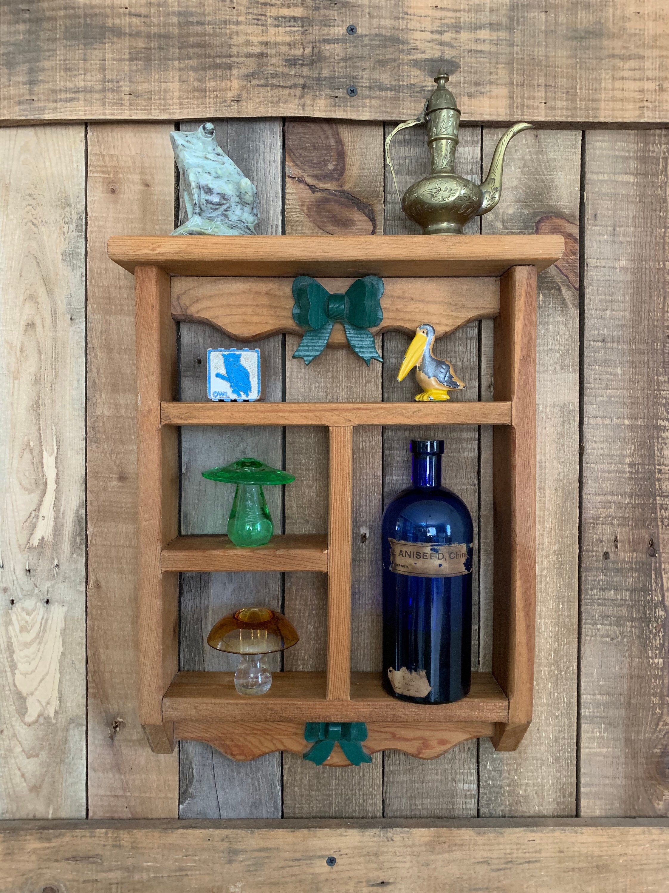 Antique Wood Shadow Box-Mid Century Curio Box-Shadow | Etsy