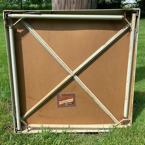 Vintage Folding Card Table-the Durham Line Table Number 722-MCM Snack ...
