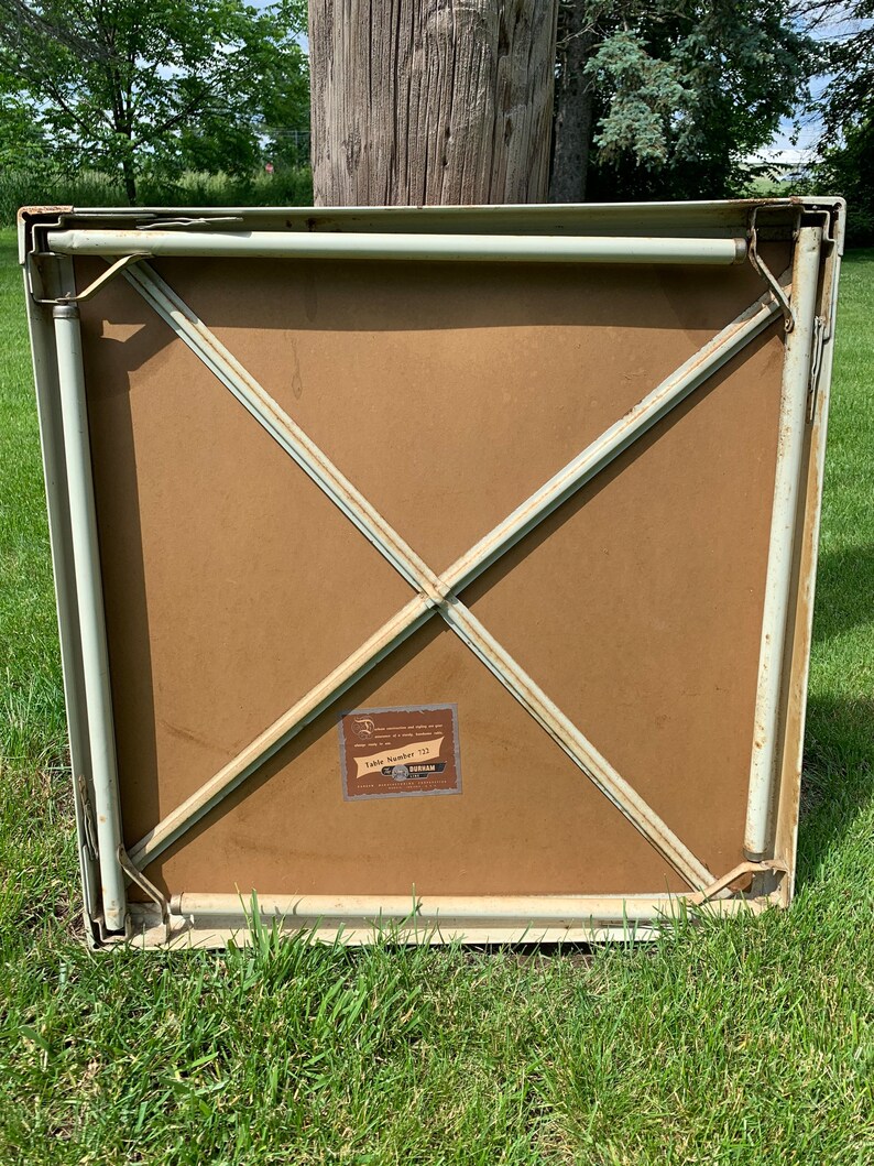 Vintage Folding Card Table-the Durham Line Table Number - Etsy