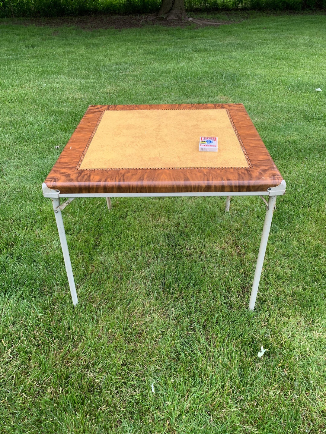 Vintage Folding Card Table-the Durham Line Table Number 722-MCM Snack ...