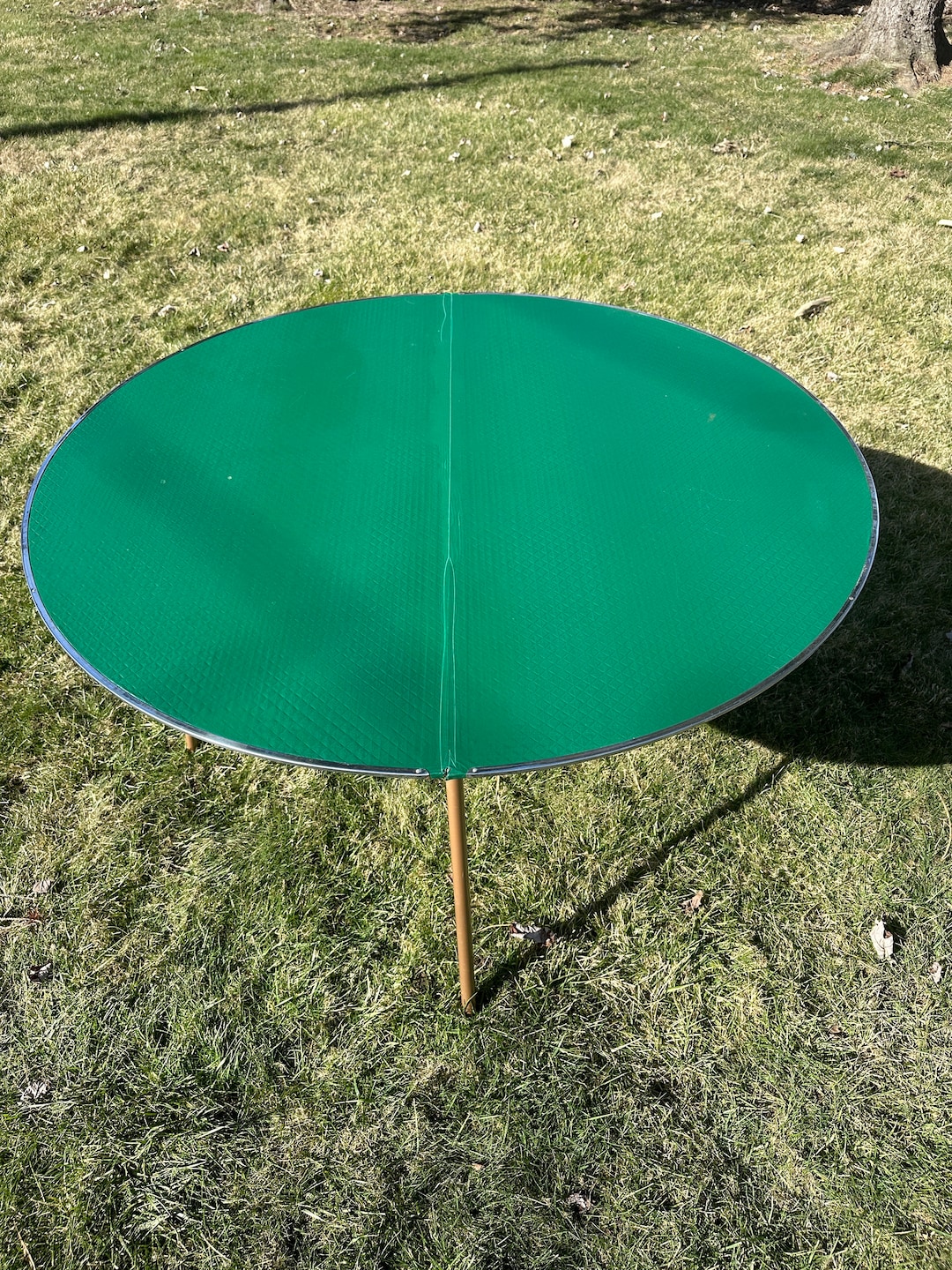 Vintage Wico Extend-o-top Round Table Cover & MCM Card Table-square ...