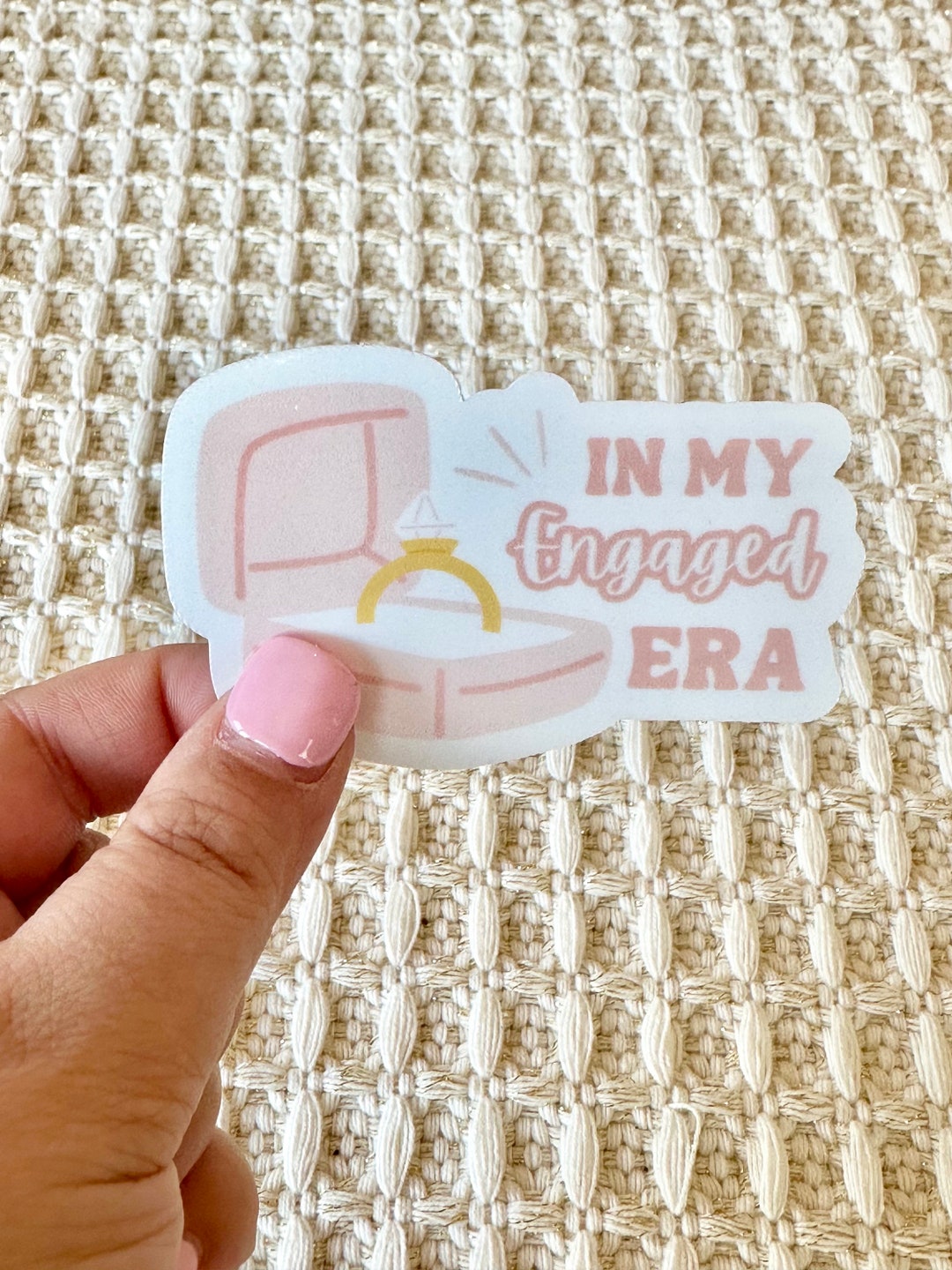 Engaged Sticker in My Engaged Era Engagement Sticker Engagement Gift - Etsy