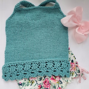 Girls Knit Tank Top Pattern for Kids Knitting Patterns for Kids Spring ...
