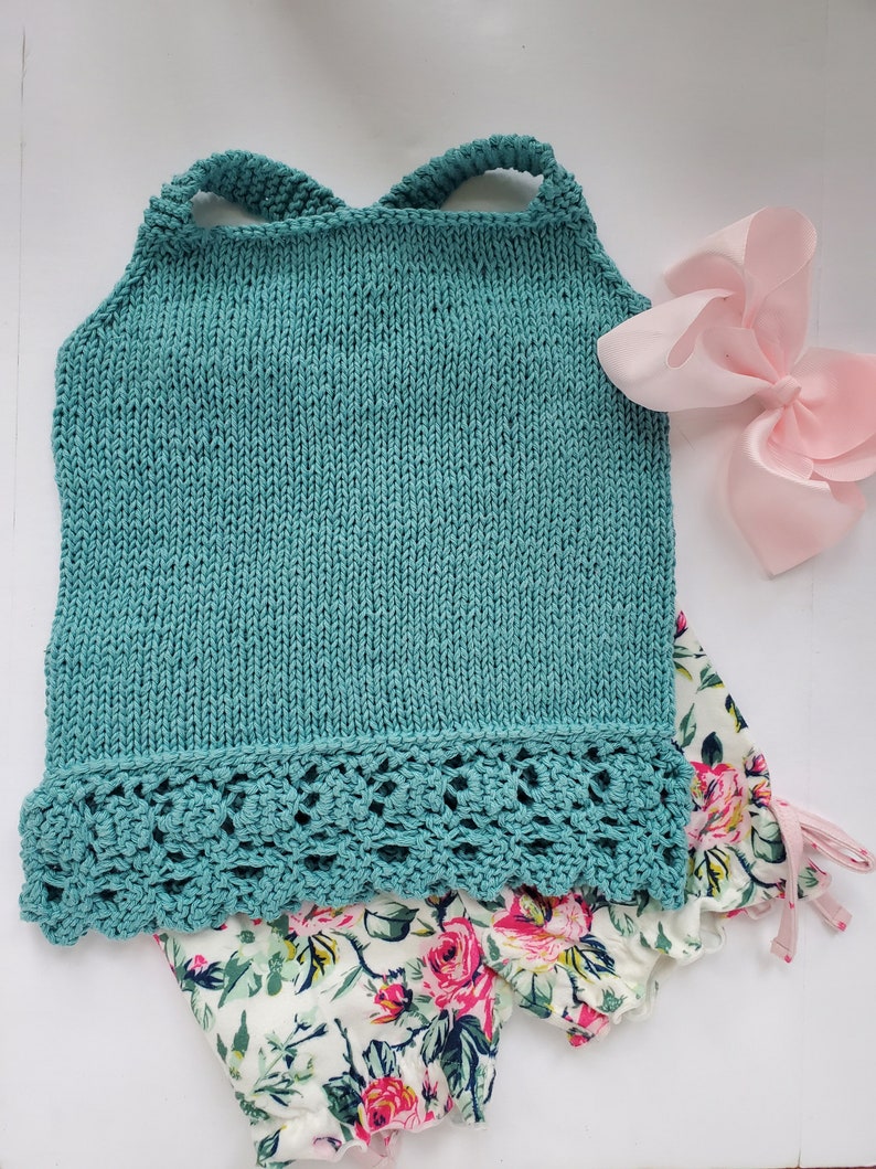 Girls Knit Tank Top Pattern for Kids Knitting Patterns for Kids Spring ...