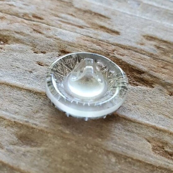 Vintage Clear Glass Buttons Vintage Buttons Silver Colored - Etsy